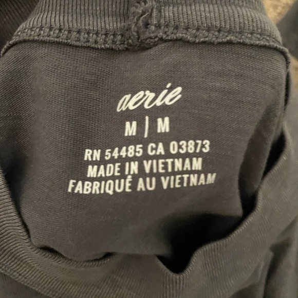 aerie | Tops | Aerie Long Sleeve Mockneck Slightly Cropped Tshirt | Poshmark